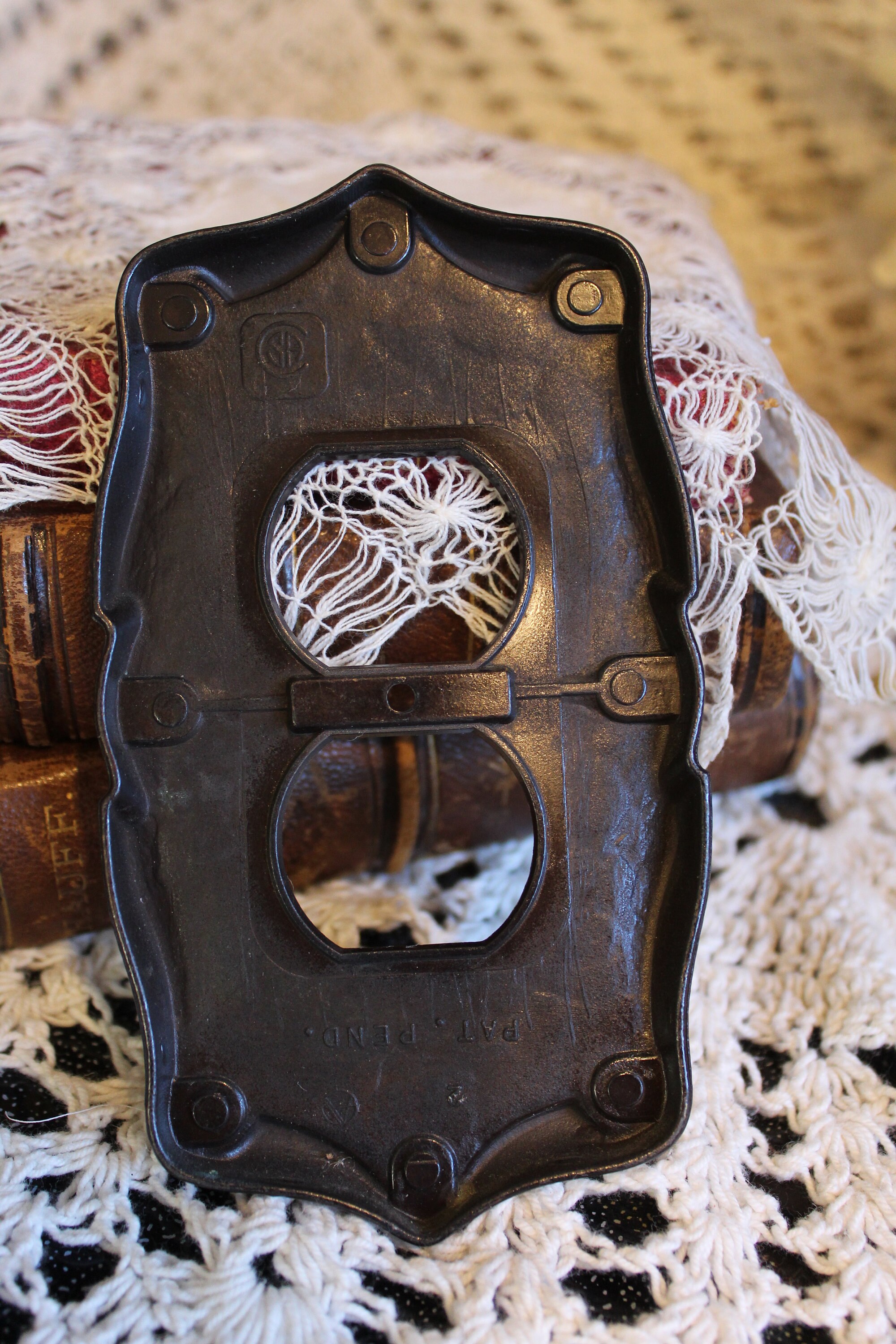 VINTG Brass Colored Outlet Cover, 70s, 80s Amerock Carraige House ...