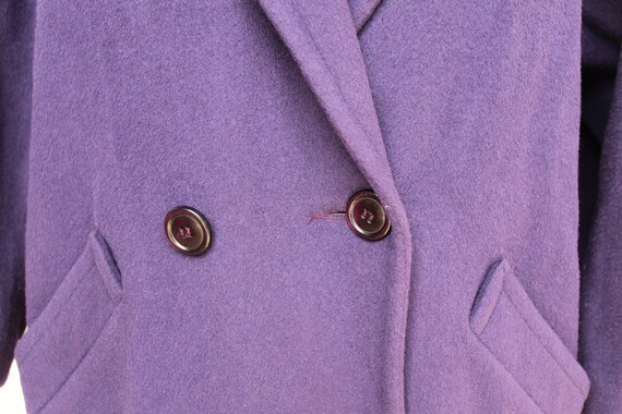VINTG Oversize Purple Overcoat/80s Kristen Blake Made… - Gem