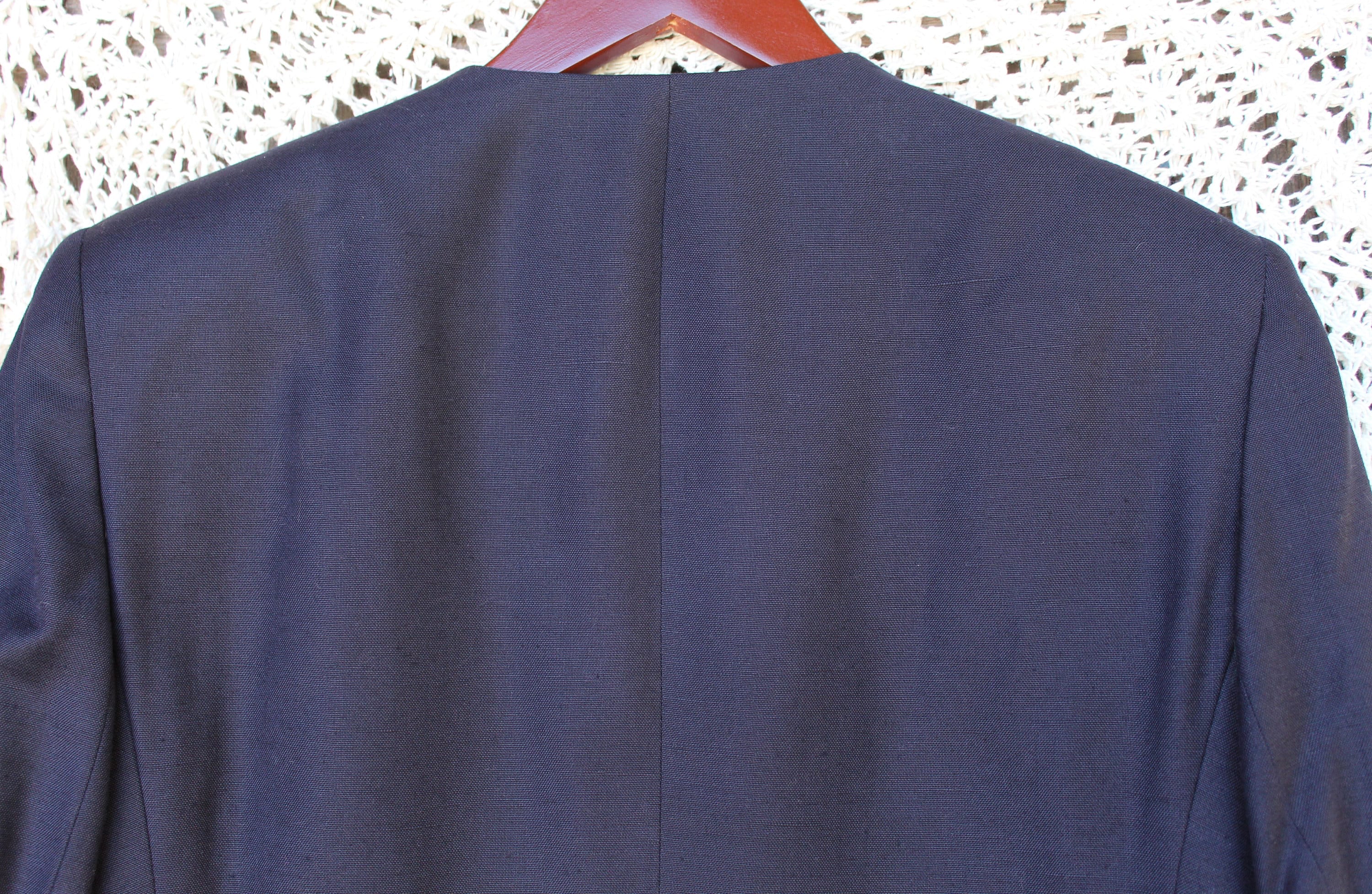 Ladies Navy Blue Professional Suit, 90's Classy Jones New York Rayon ...