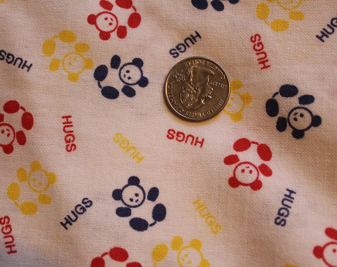 VNTG Teddy Bear Fabric, Bear Hugs Nursery Fabric, Teddy Bear Project ...