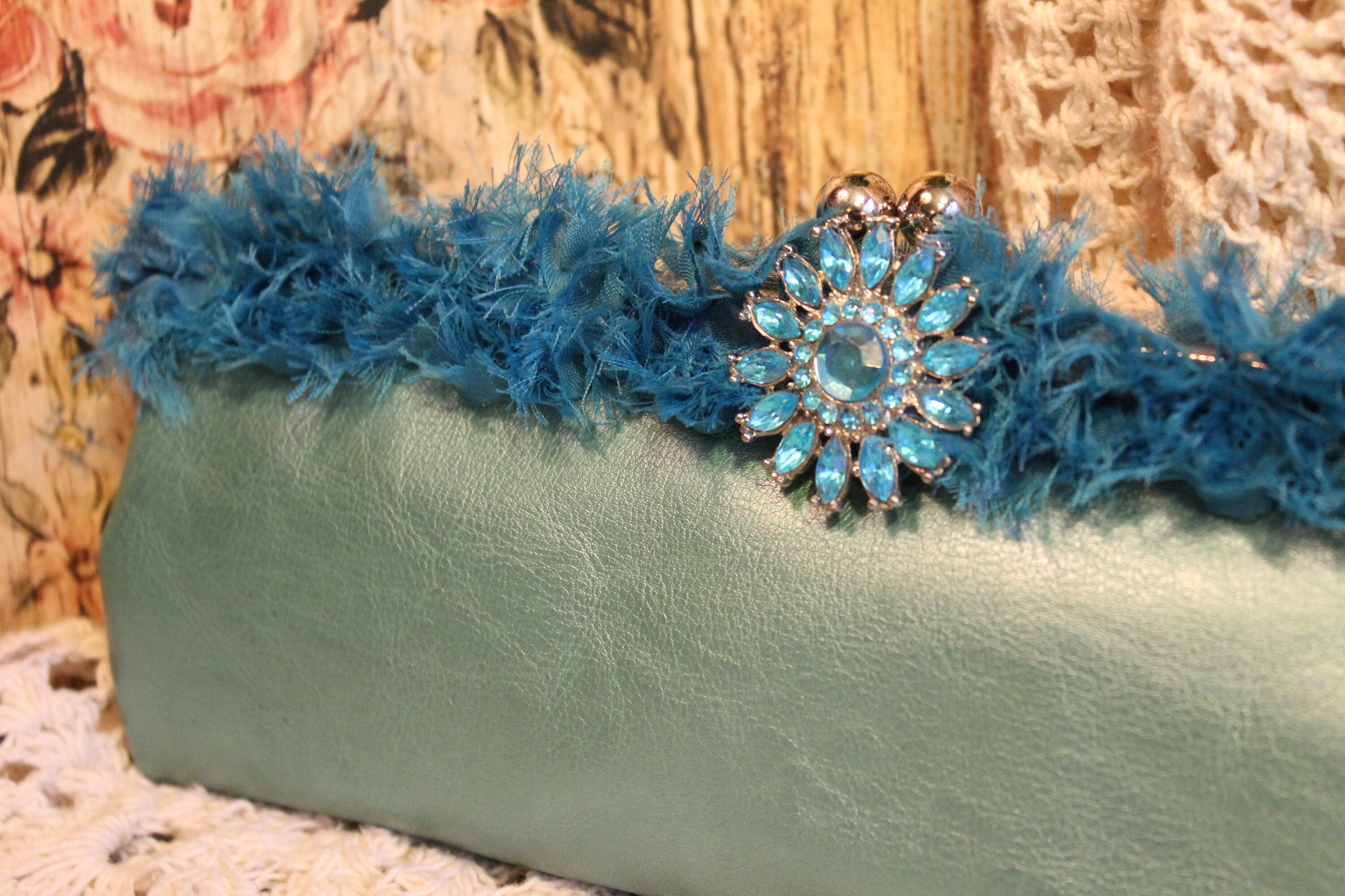 Ladies Glamorous Turquoise Clutch Purse - Etsy Canada
