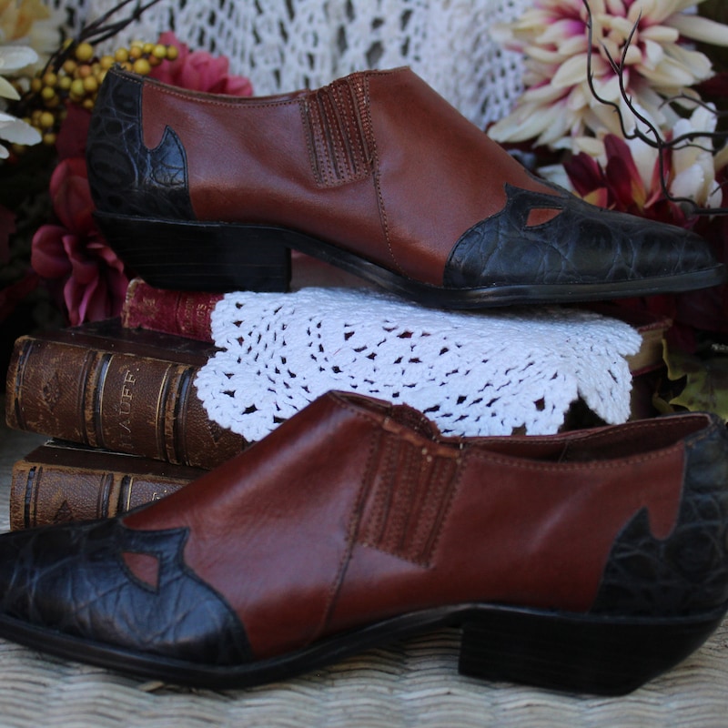 Low Cut Cowboy Boots - Etsy UK