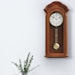 Pendulum Wall Clock, Silent Decorative Wood Clock With Swinging ...