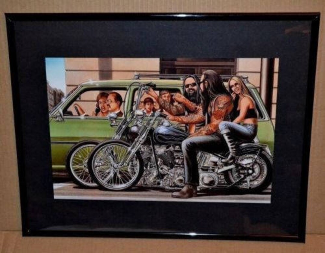 David Mann Motorcycle Biker Easyriders Centerfold Art Poster Print ...