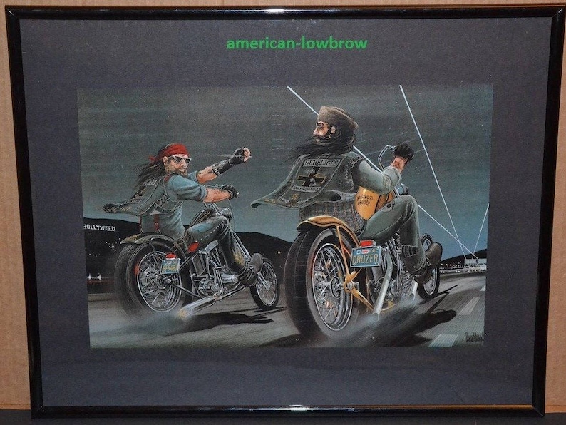David Mann Motorcycle Biker Easyriders Centerfold Art Poster Print ...