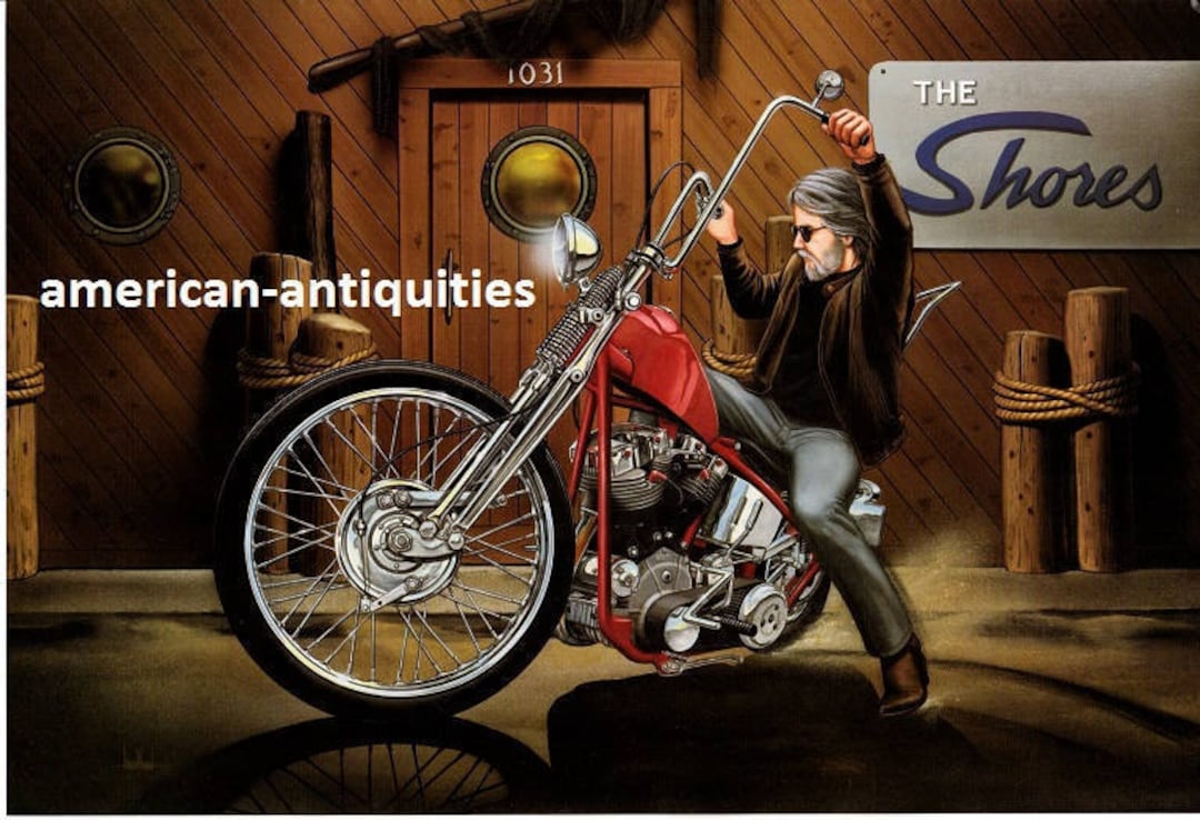David Mann Harley Davidson Motorcycle Biker Easyriders Centerfold Art ...