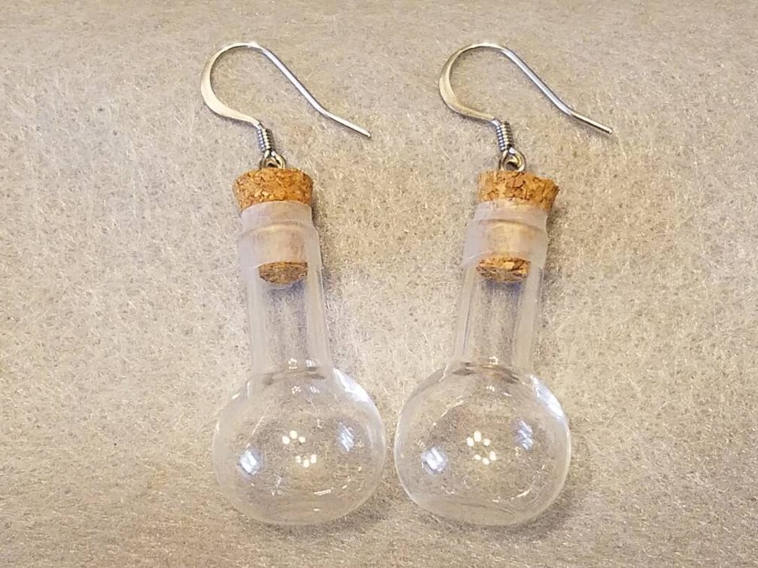 Test Tube Earrings, Beaker Earring, Science Teacher Gift, Chemistry ...