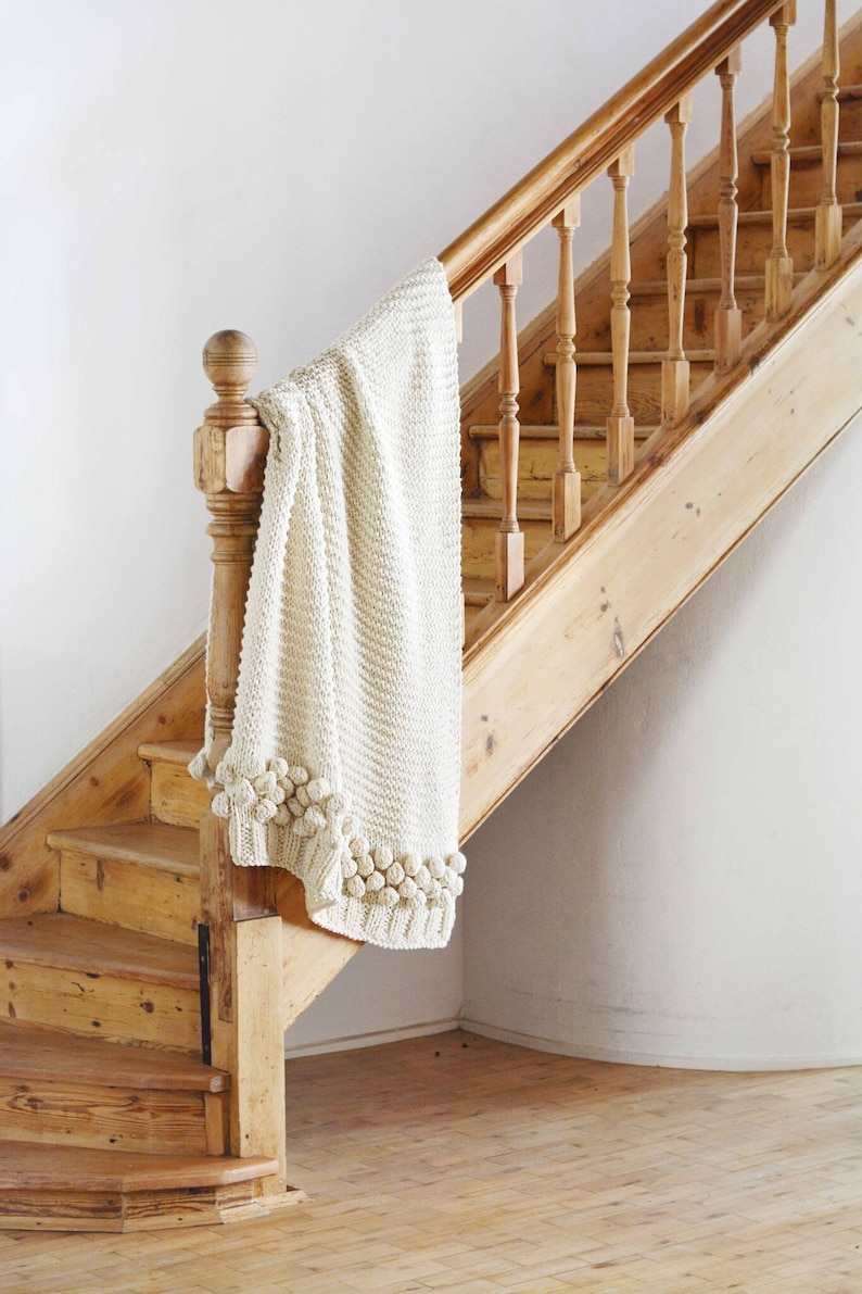Aran Wool Throw - Etsy