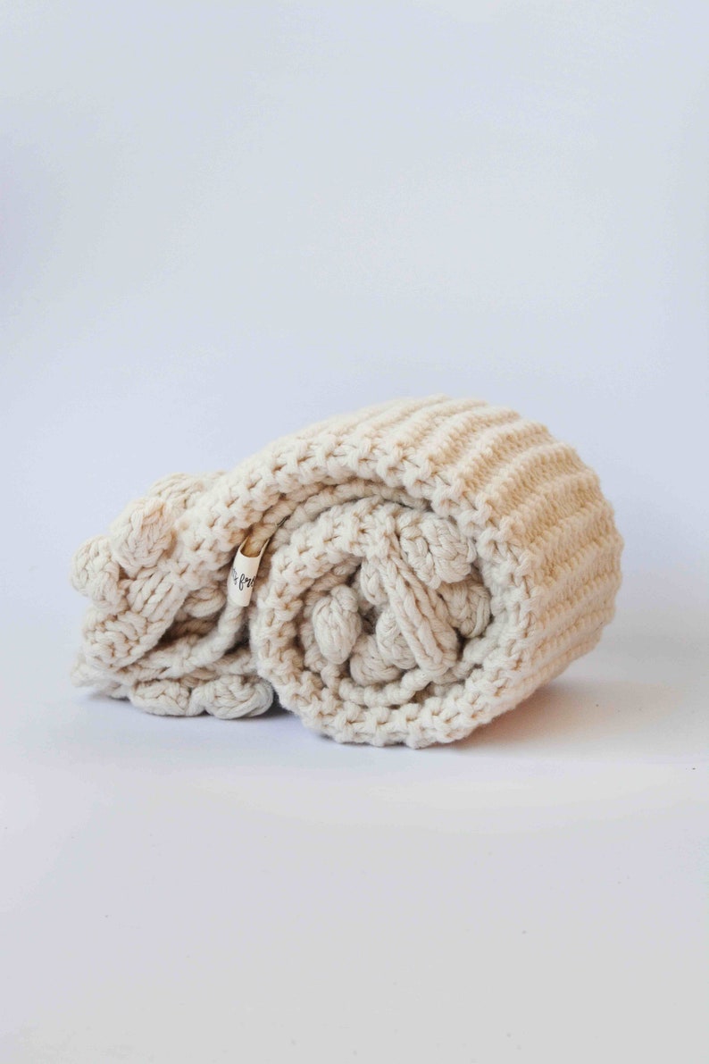 Aran Wool Stroller/car Seat/bassinet Blanket - Etsy