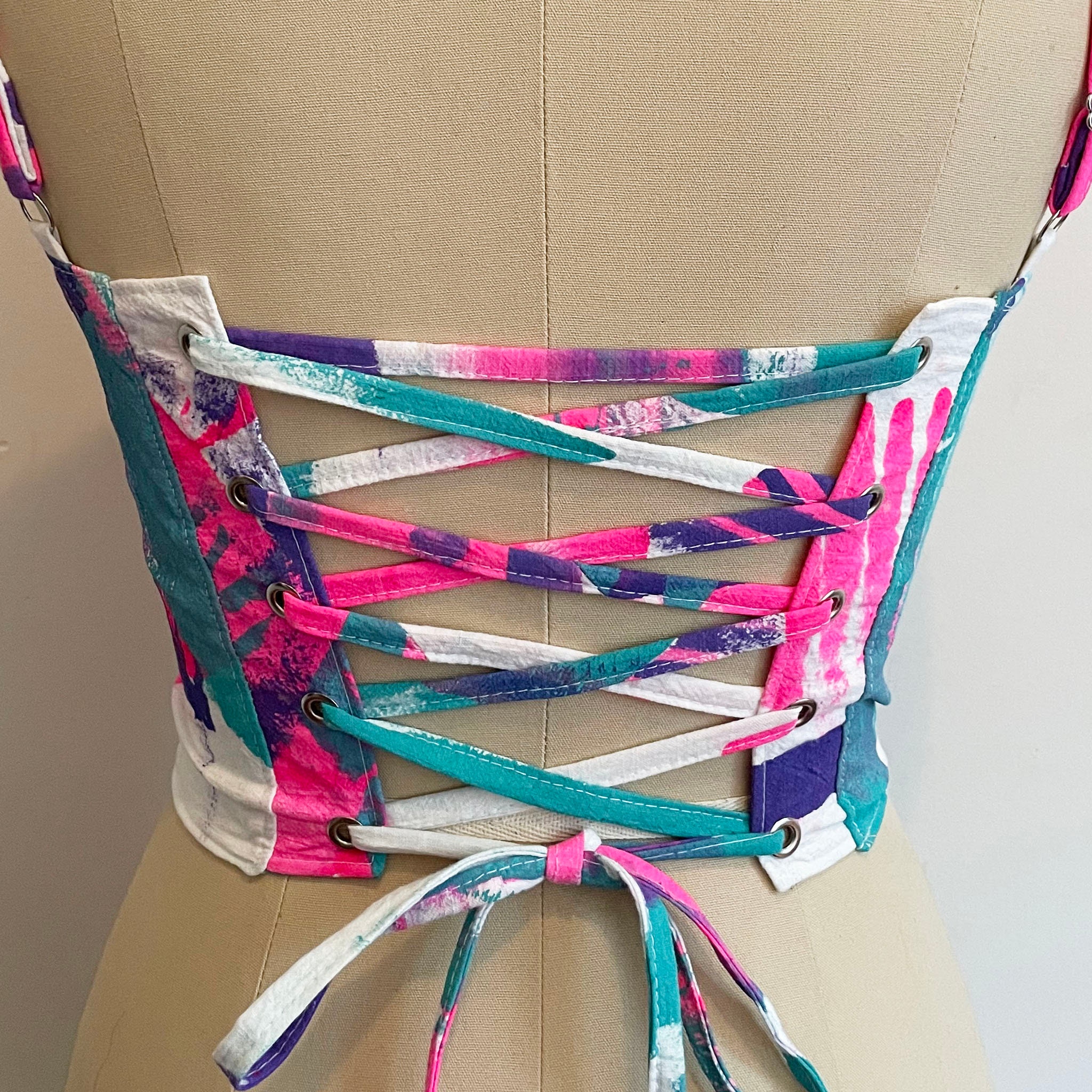 Hand Painted Hand Made Brightly Colored Bodice. - Etsy