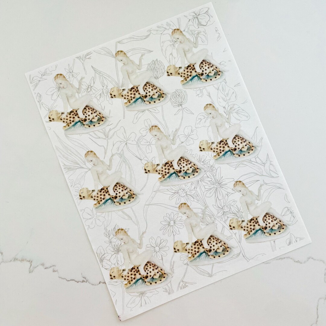 Decoupage Art Deco Lady DIGITAL FILE Images for DIY Decoupage Project ...