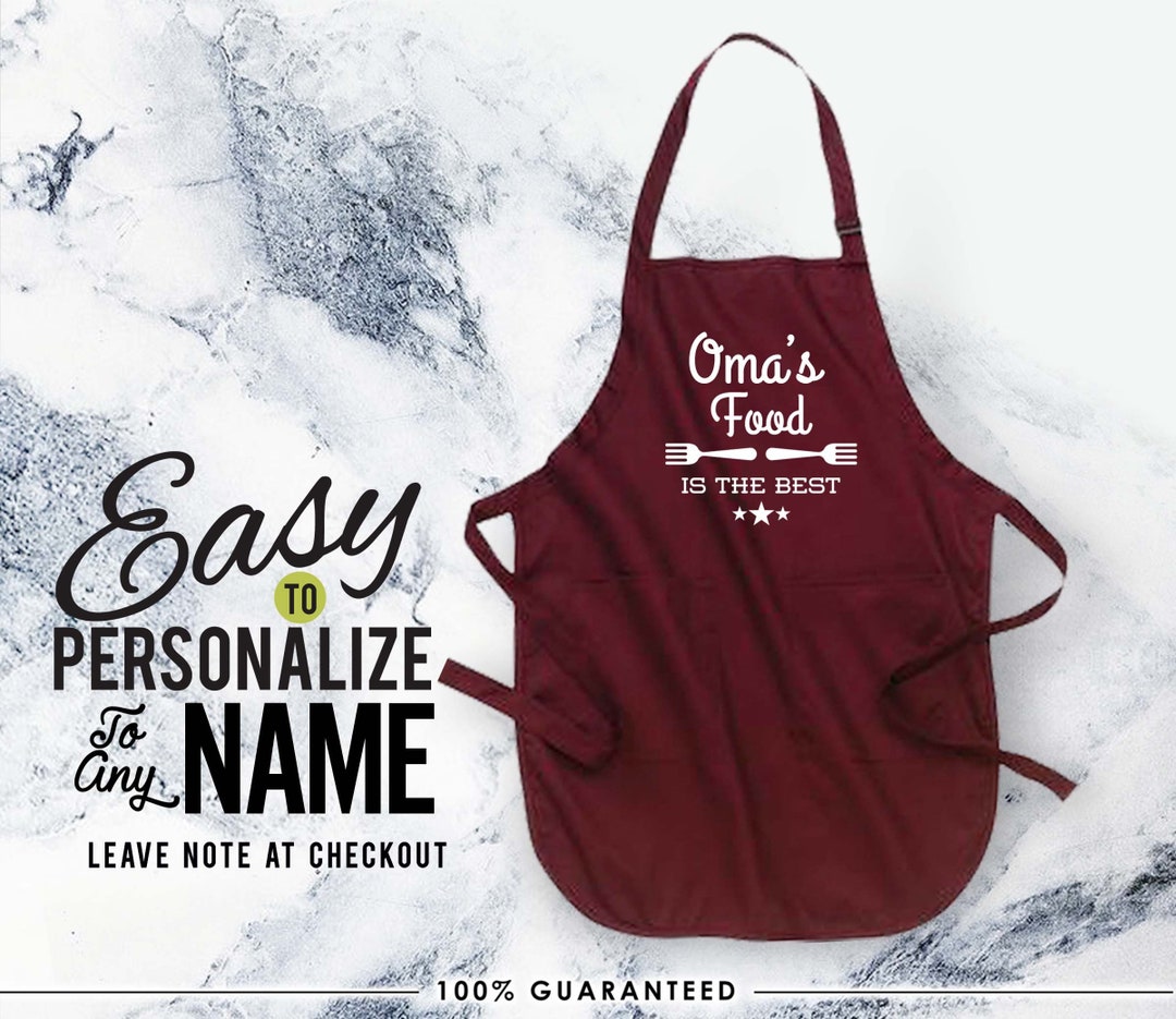 Best Food, Oma, Omalife, Oma Apron, Oma Gift, Apron, Custom Apron ...