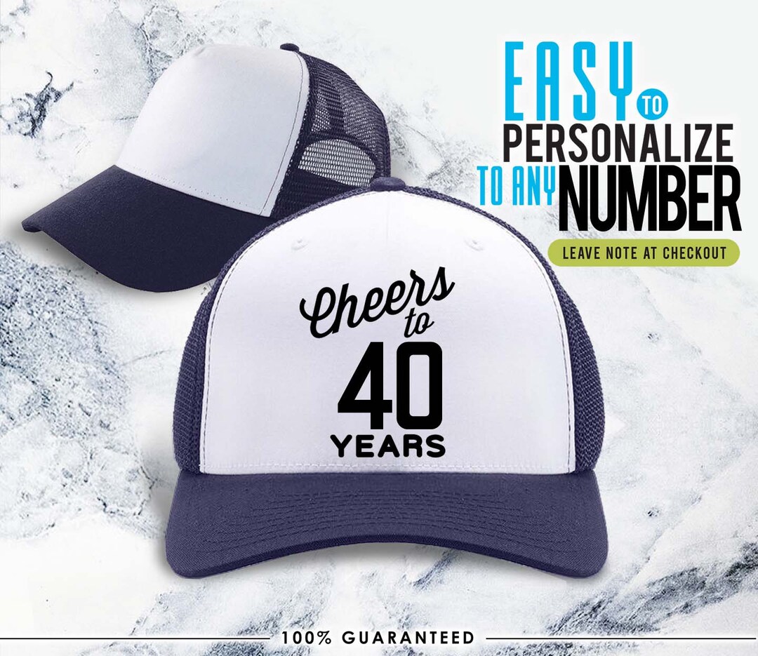 40 40th Birthday Gift 40th Birthday Hat 40th Birthday - Etsy