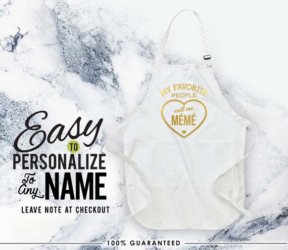 Favorite People Mémé Mémélife Mémé Apron Mémé Gift Apron - Etsy