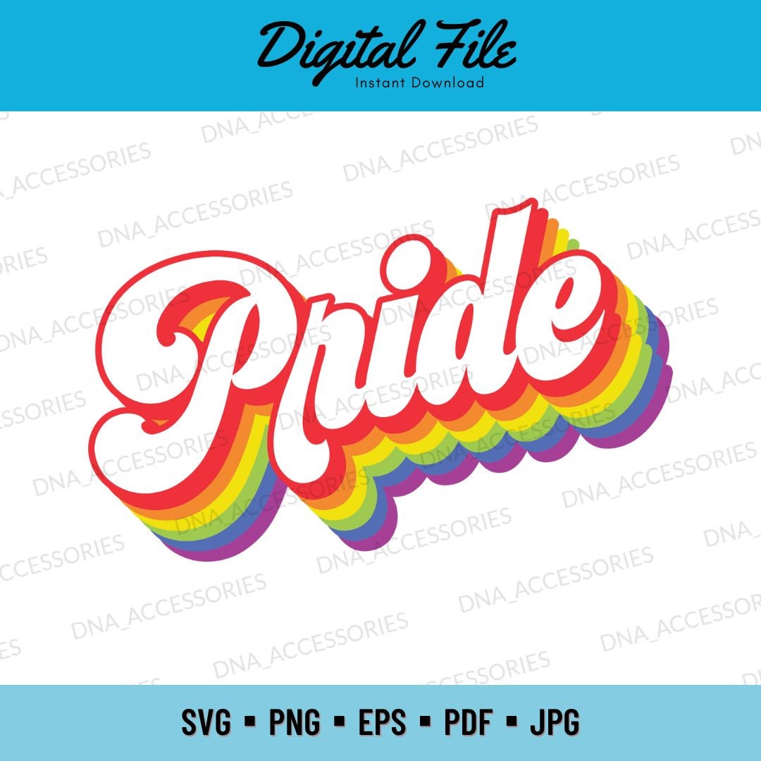 Pride Cursive Gay Pride Svg Gay Svg Pride Svg Rainbow Svg - Etsy
