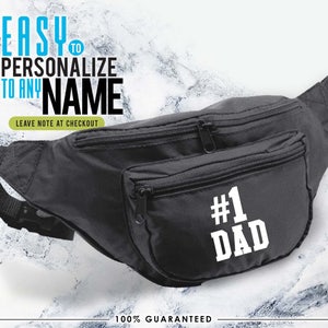1 Dad, Fanny Packs, Dad Gift, Family, Neon Fanny Pack, Birthday Gift ...