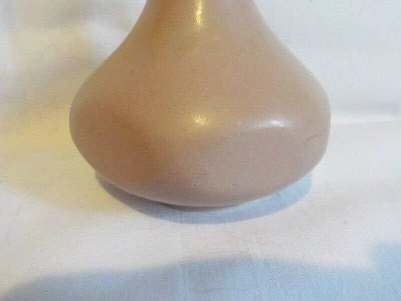 Vintage Van Briggle Pottery Bud Vase Dusty Rose Hexagon Bulbous Base 7 ...