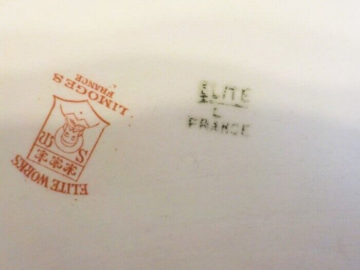 Vintage Limoges France PINK ROSES Pickle Olive Dish Elite Works - Etsy