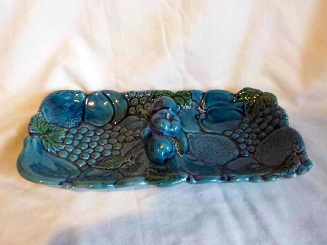 Vintage Inarco MOOD INDIGO 2 Part Relish Tray Serving Dish Handled - Etsy