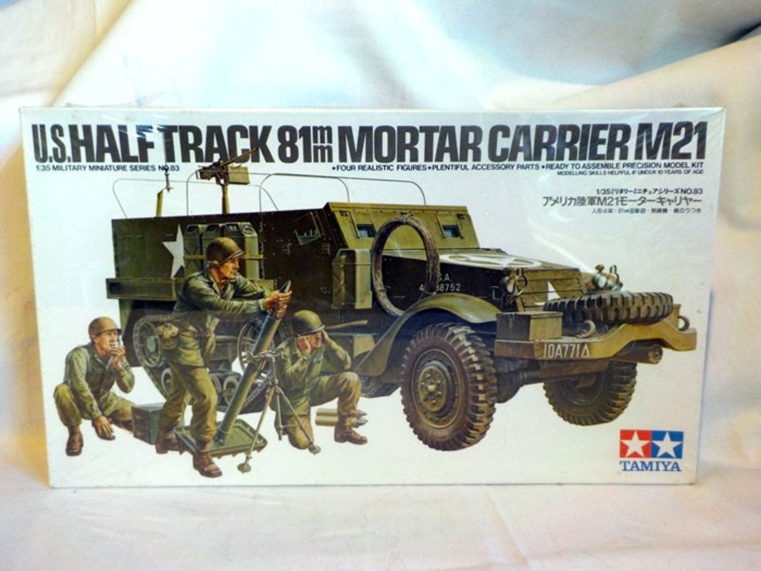 Tamiya US Half Track 81MM Mortar Carrier M21 Model Kit SEALED 1/35 ...
