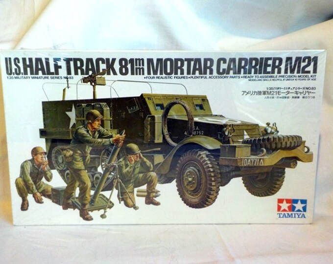 Tamiya US Half Track 81MM Mortar Carrier M21 Model Kit SEALED 1/35 ...