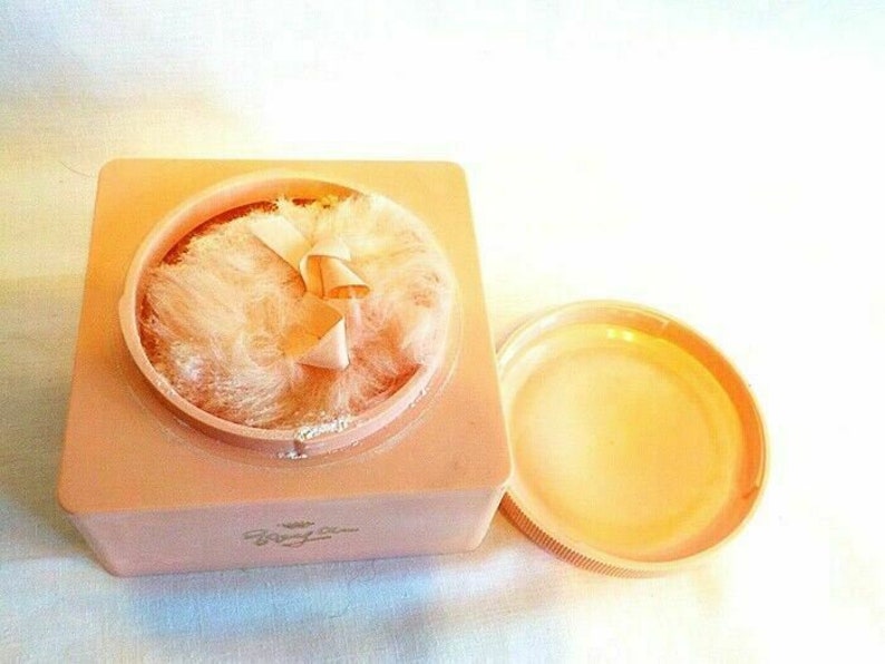 Vintage Pink Art Nouveau Lady and Roses Evyan Powder Box - Etsy