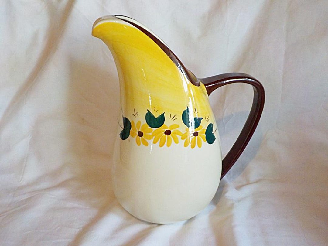Vintage Vernon Kiln Brown Eyed Susan Pitcher 2 Quart 11 1/2" Tall - Etsy
