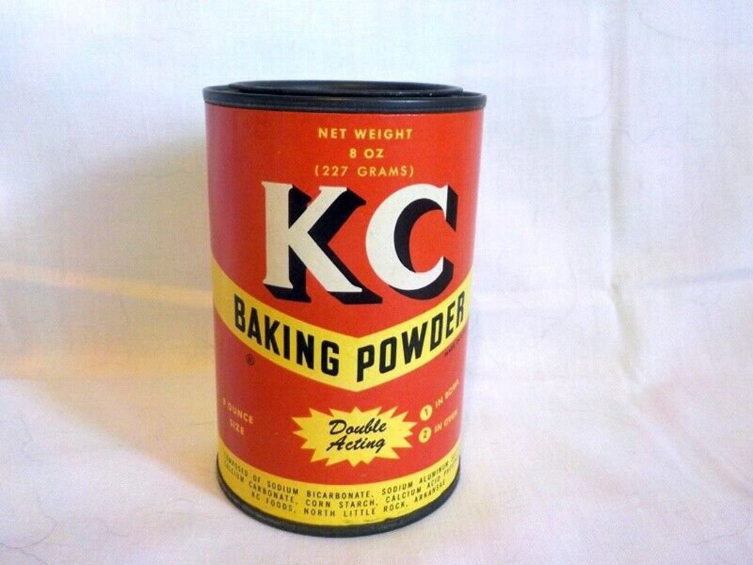 Vintage KC Baking Powder Tin Coin Bank - Etsy