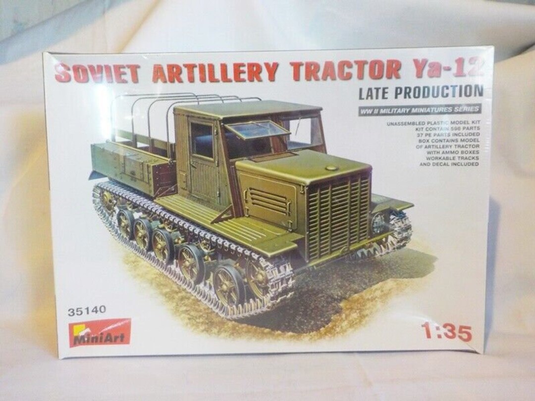 Miniart Soviet Artillery Tractor YA-12 Late Production WWII Model Kit SEALED - Etsy