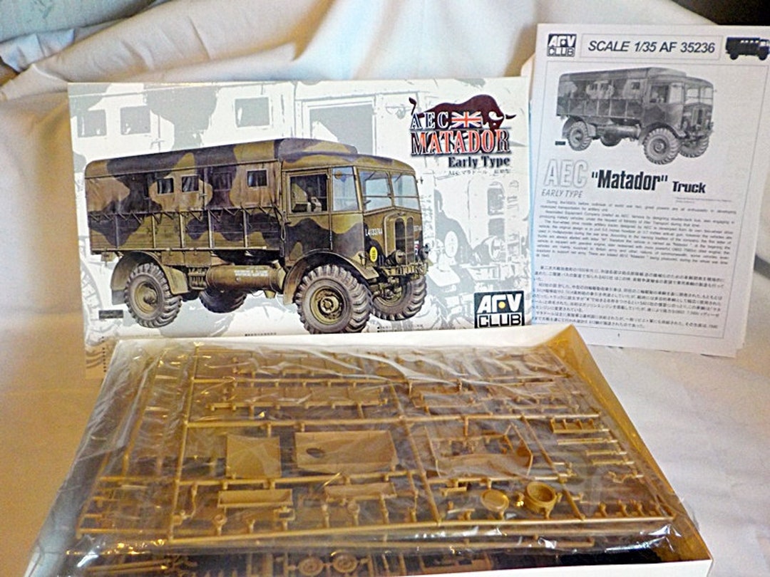 AFV Matador Cargo Truck Early Type Model Kit Open Box PARTS SEALED ...