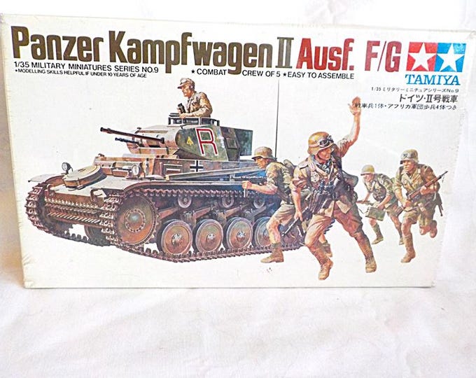 Tamiya Panzer Kampfwagen II Ausf F/G Tank Model Kit 3509 SEALED BOX 1: ...