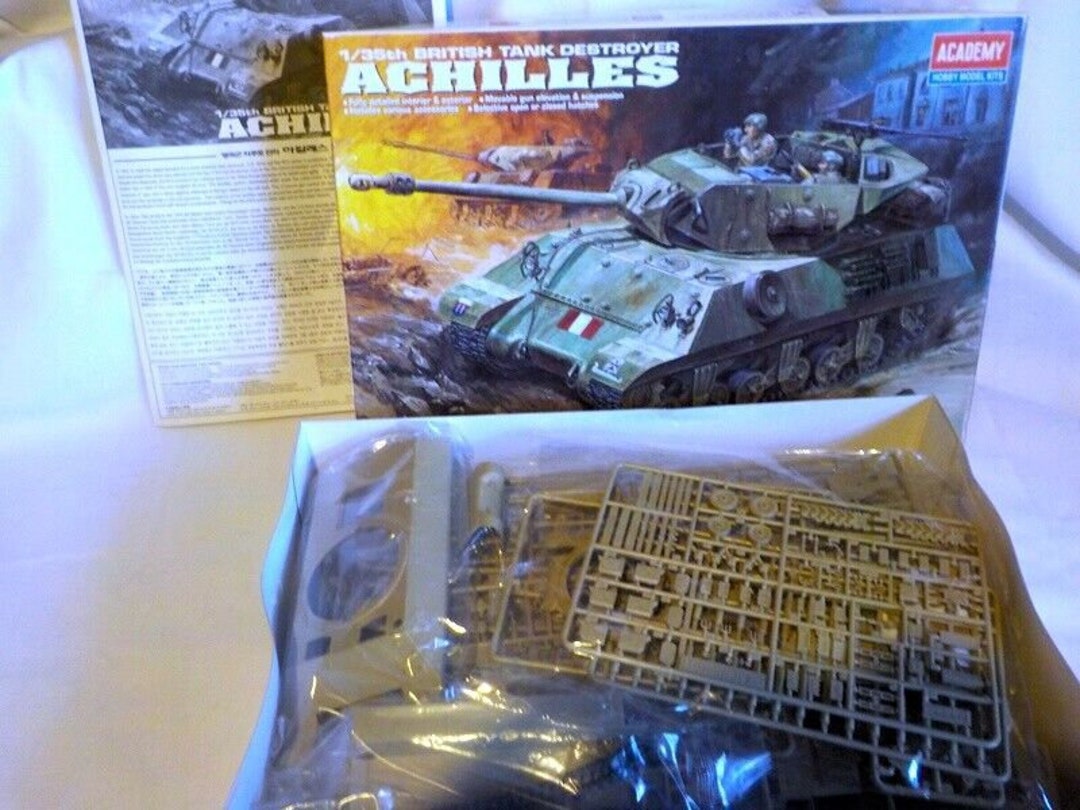 Academy British Tank Destroyer ACHILLES Model Kit Open Box Parts Sealed ...