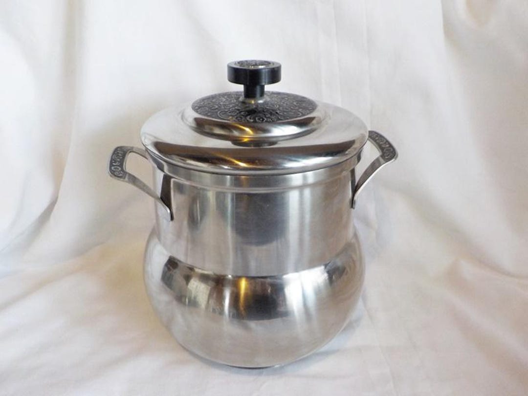 Oneida Custom Mediterranea Ice Bucket Stainless Steel MCM 1960's 18/8 ...