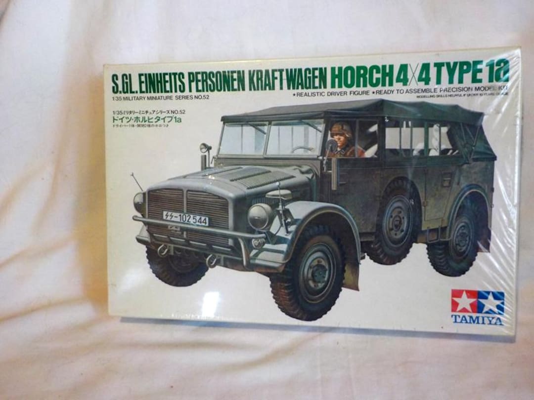 Tamiya German Horch 4X4 Type 1a Personnel Carrier Vehicle Model Kit ...