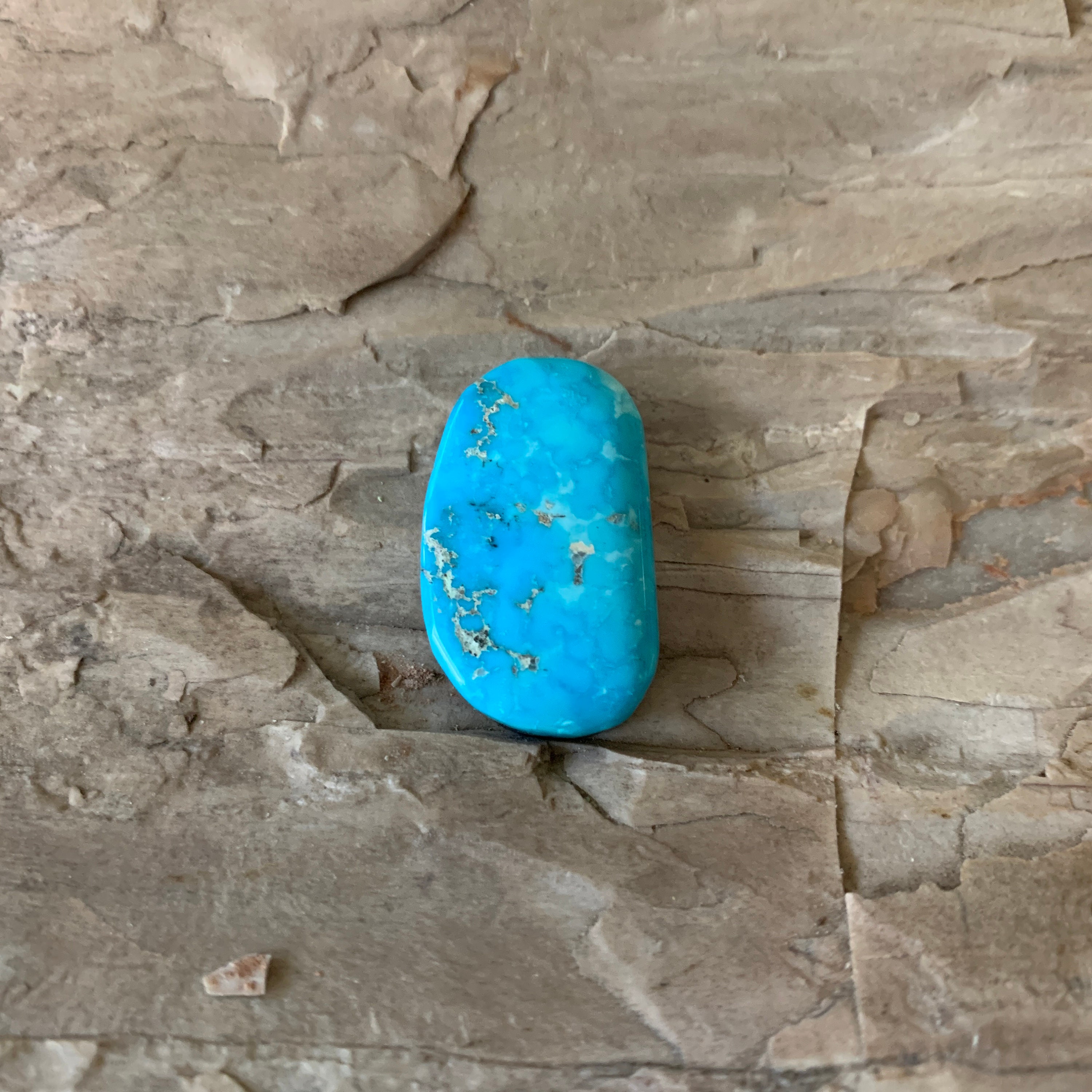 Kingman Waterweb Baby Blue Turquoise Cabochon 25 Carat 28x17x6mm {20g ...