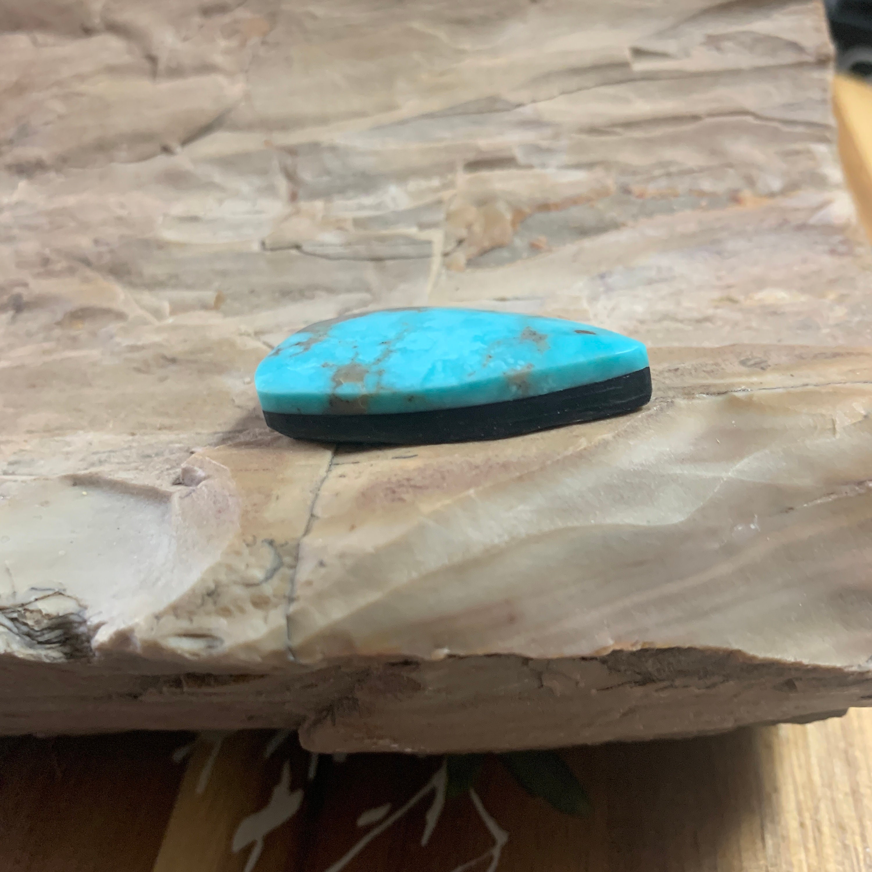 Nacozari Light Blue Turquoise With Shiny Pyrite Matrix From - Etsy