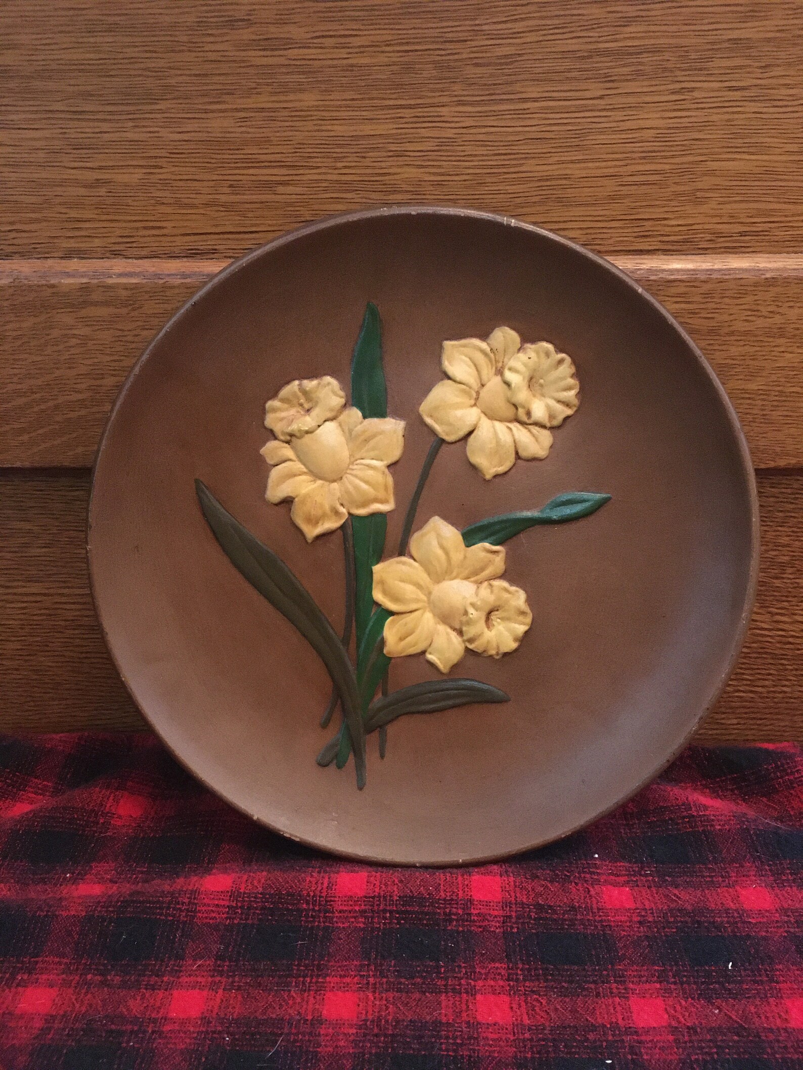 Vintage Mallory Ceramic Studio Art Pottery Floral Plates Jamar | Etsy