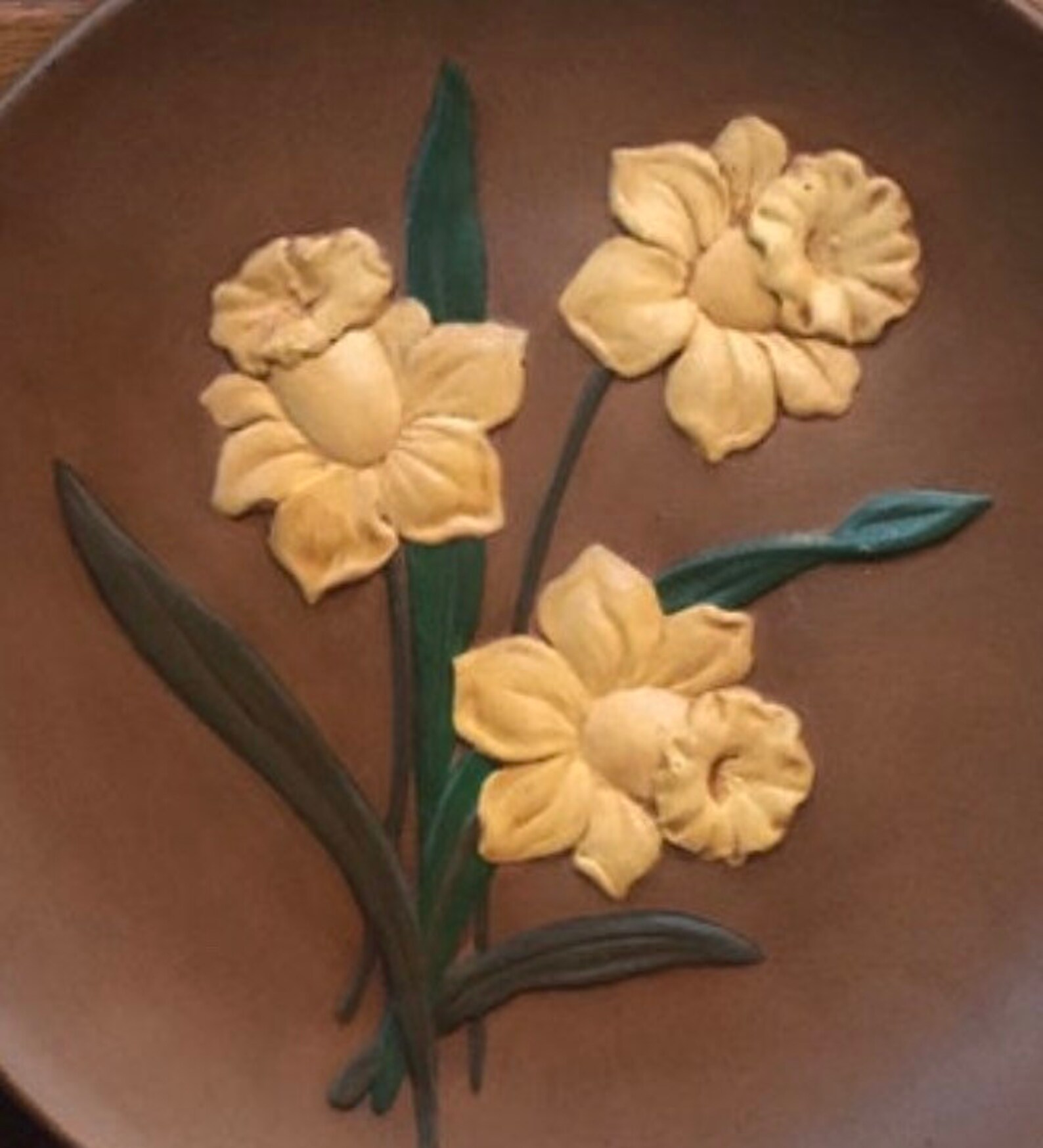 Vintage Mallory Ceramic Studio Art Pottery Floral Plates Jamar | Etsy