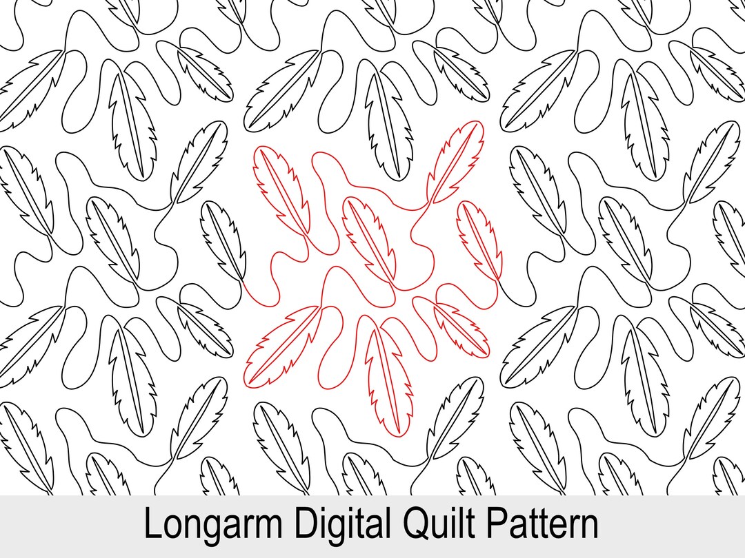Longarm Quilting Pattern, Edge to Edge Digital Pantograph for ...