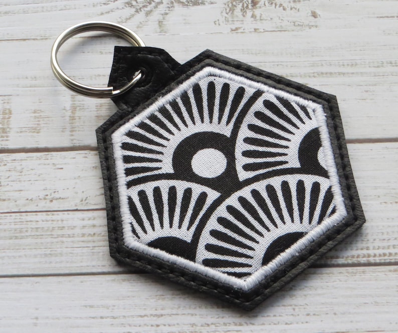 Machine Embroidery Key Fob Design Applique Blank Machine - Etsy