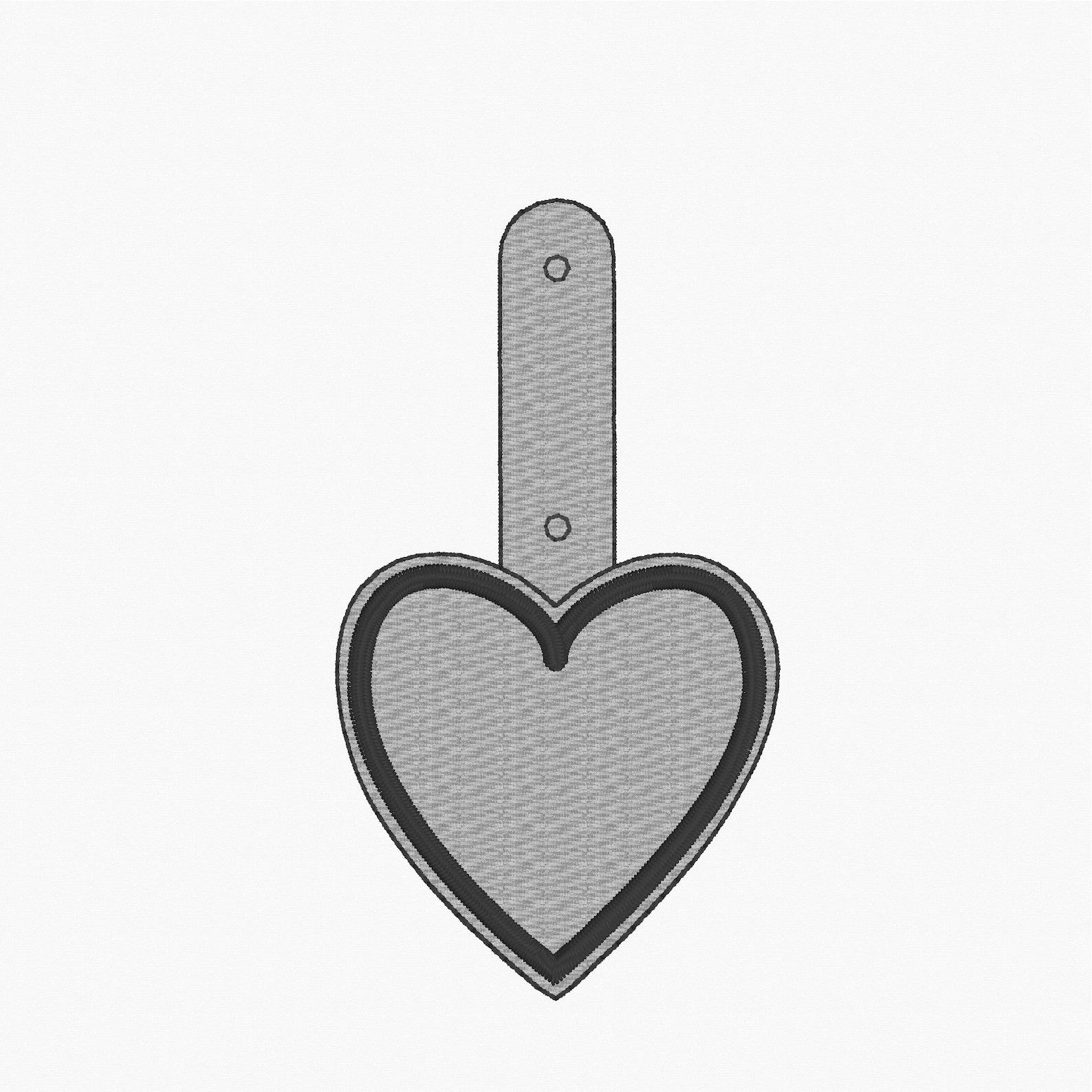 Blank Key Fob 4 Machine Embroidery Design, Circle Square Heart Octagon ...