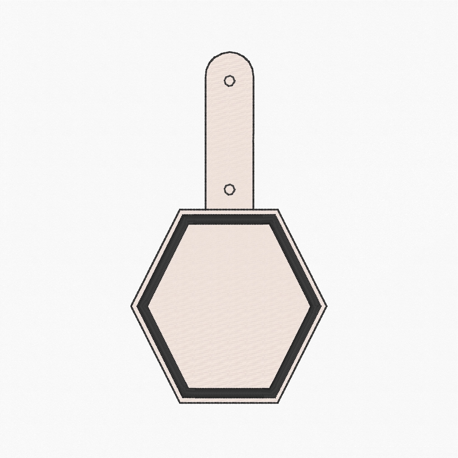 Machine Embroidery Design 4 Basic Shapes Blank Key Fob ITH - Etsy