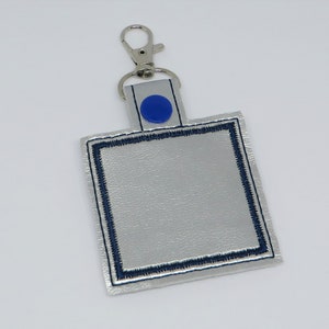 Blank Key Fob 4 Machine Embroidery Design, Circle Square Heart Octagon ...