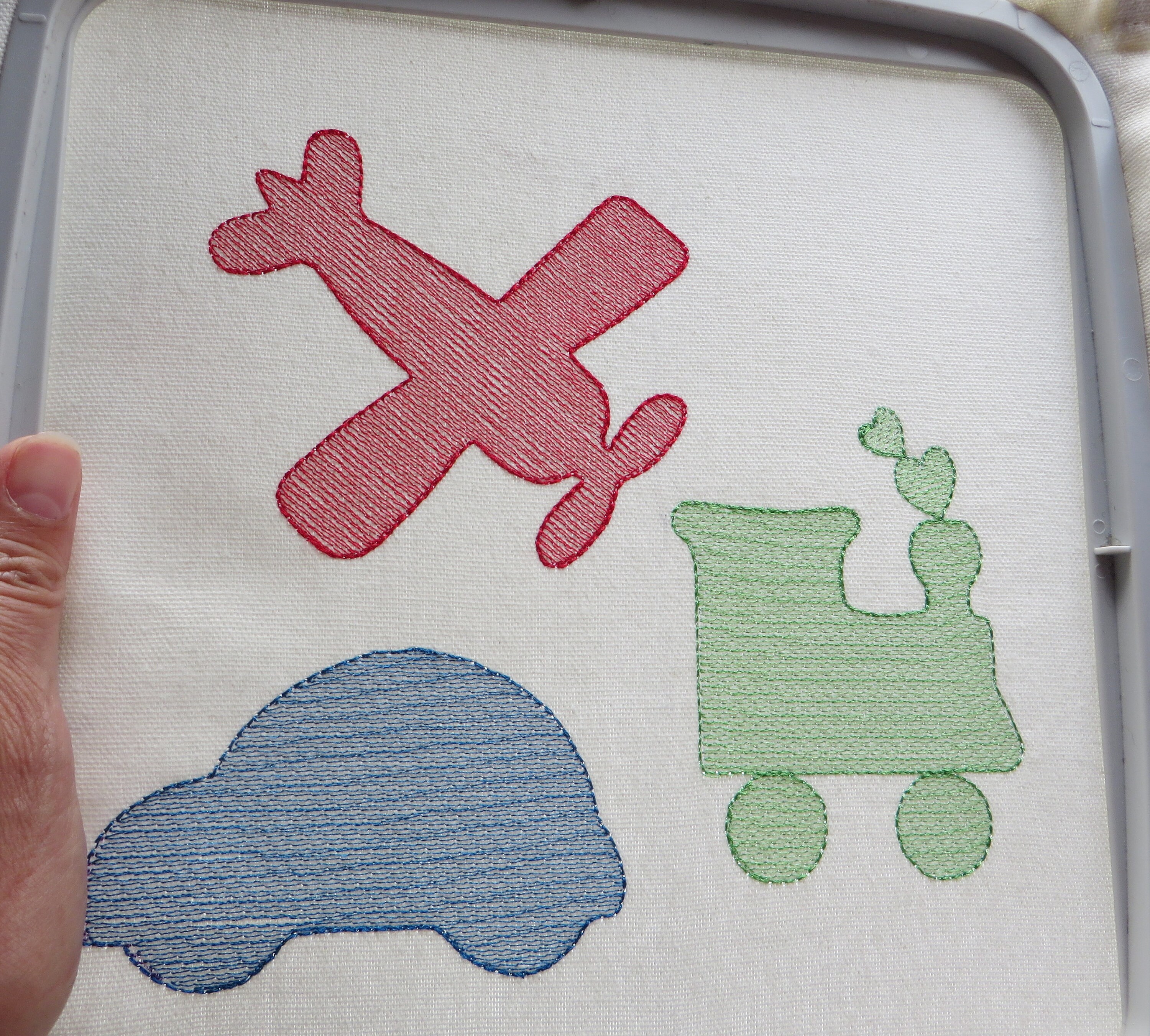 Cute Fun Toy Transport Machine Embroidery Design Train Plane - Etsy UK
