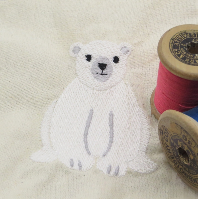 Polar Bear Machine Embroidery Design Modèle de broderie - Etsy France