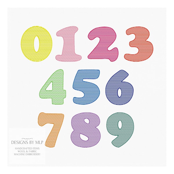 Embroidery Numbers - Etsy