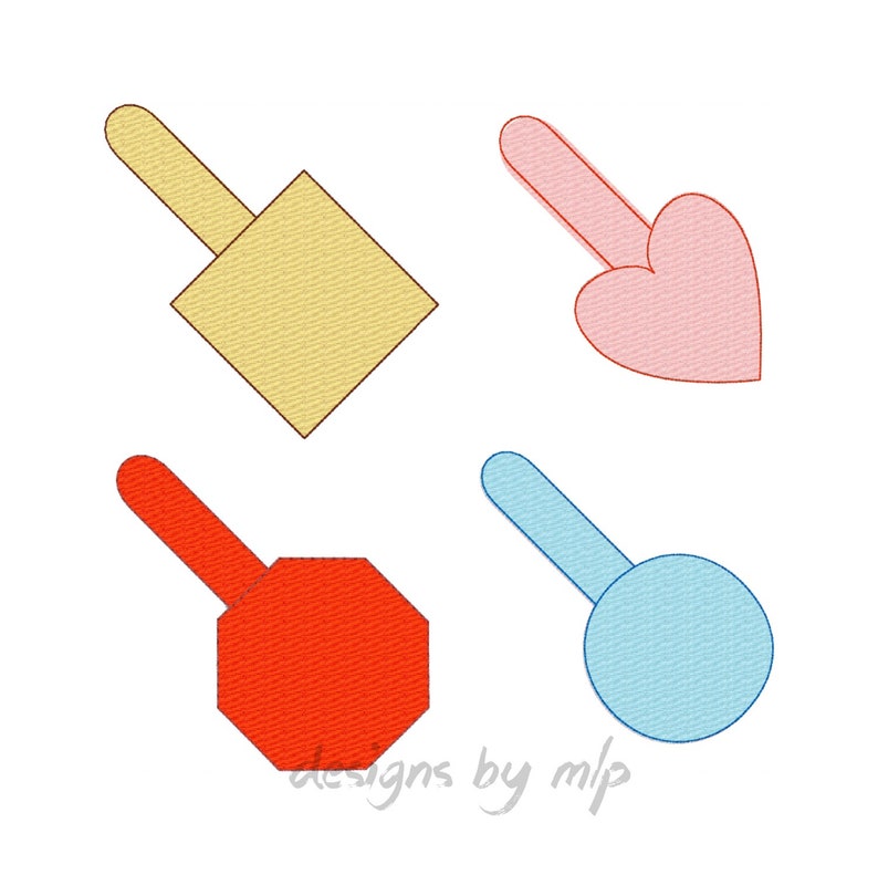 Machine Embroidery Key Fob Design Set of 4 Blank Keyfob - Etsy