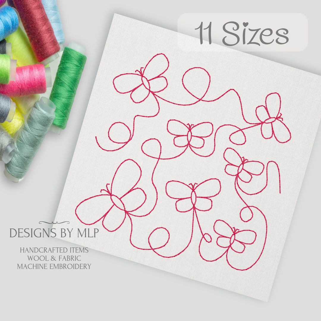 Butterfly Insect Edge to Edge Quilt Pattern, E2E Quilt Block ...