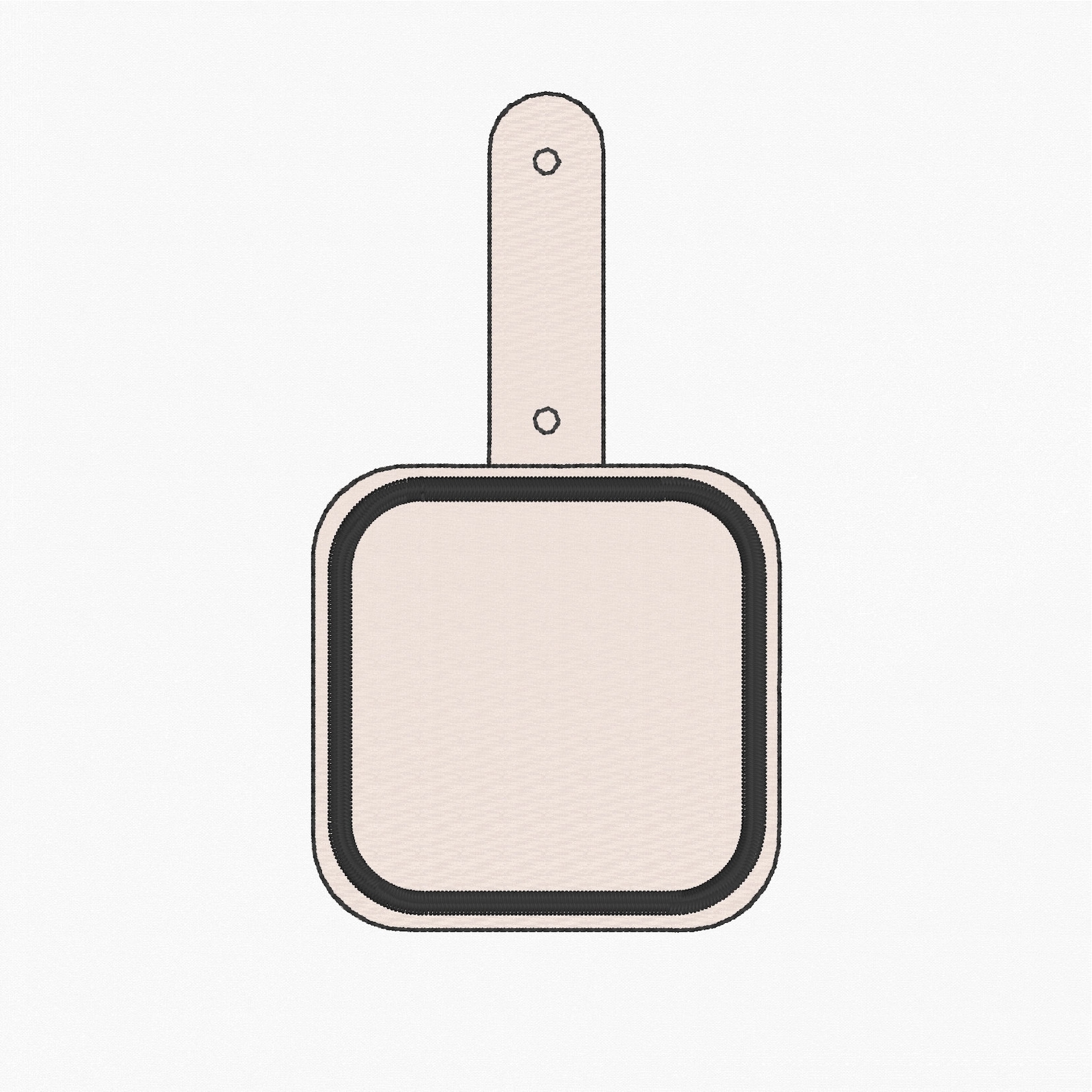 Machine Embroidery Design 4 Basic Shapes Blank Key Fob ITH - Etsy