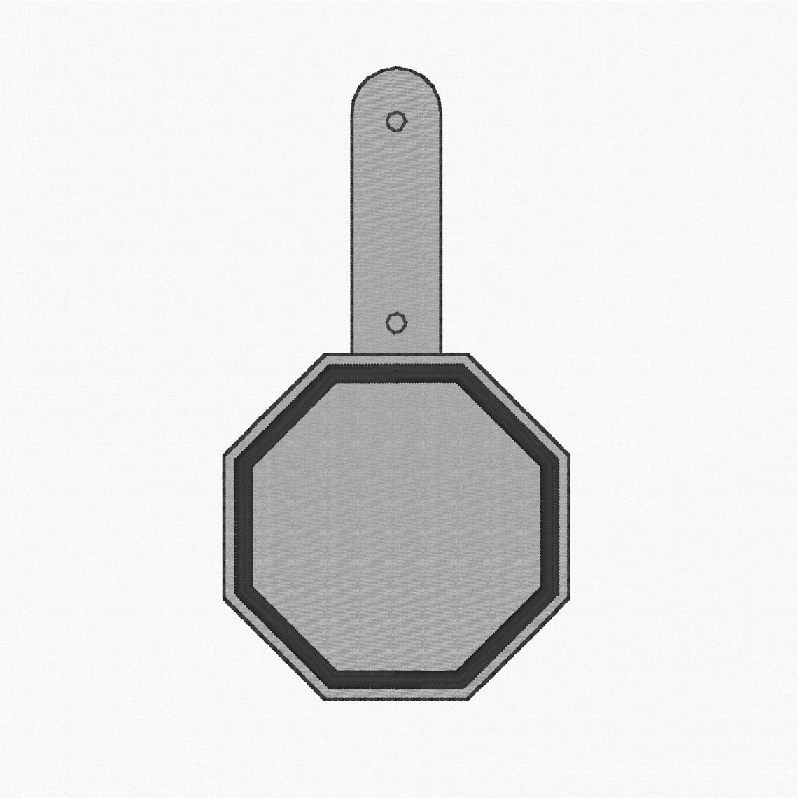 Blank Key Fob 4 Machine Embroidery Design, Circle Square Heart Octagon ...